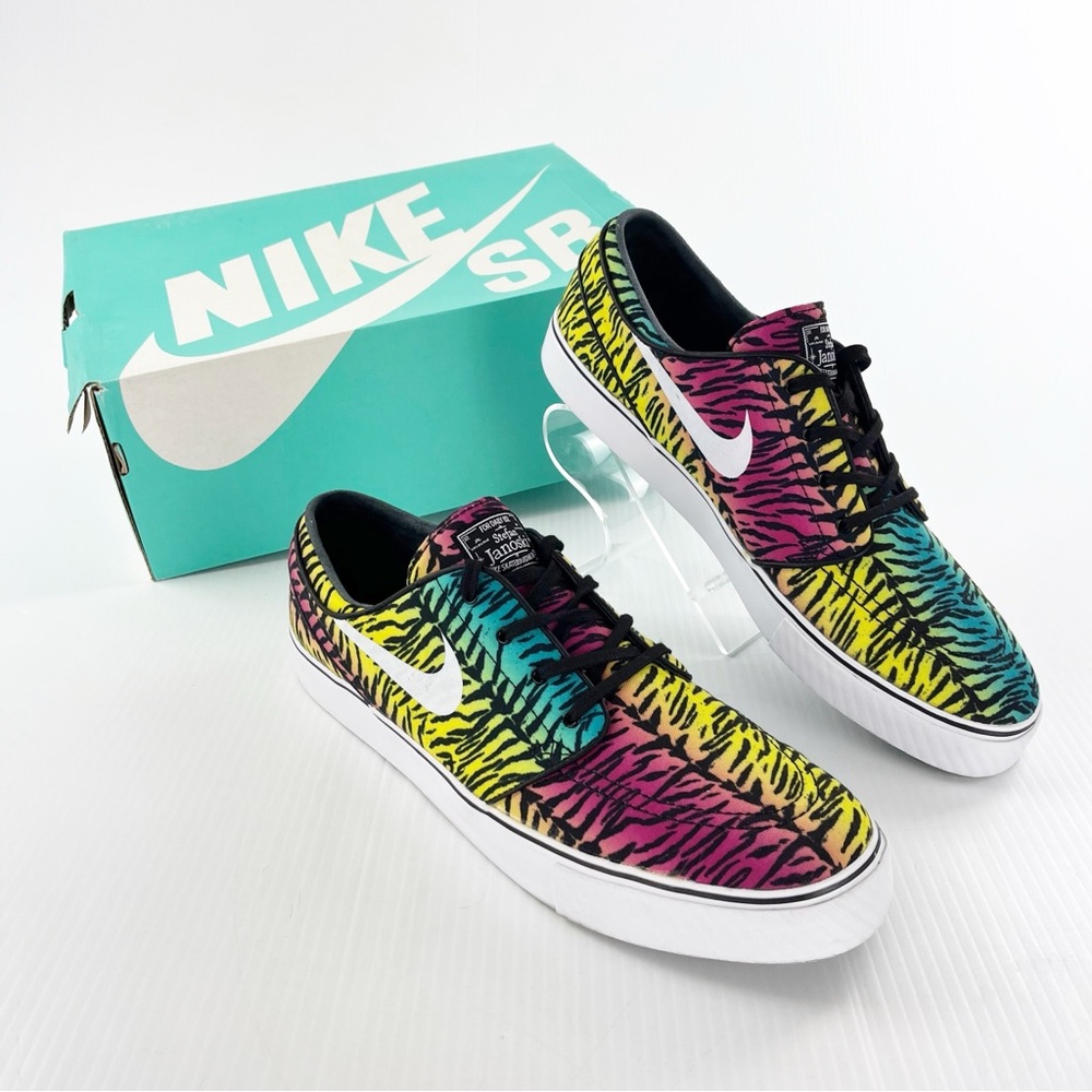Nike Sb Zoom Stefan Janoski Rainbow Tiger Stripe Canv… - Gem